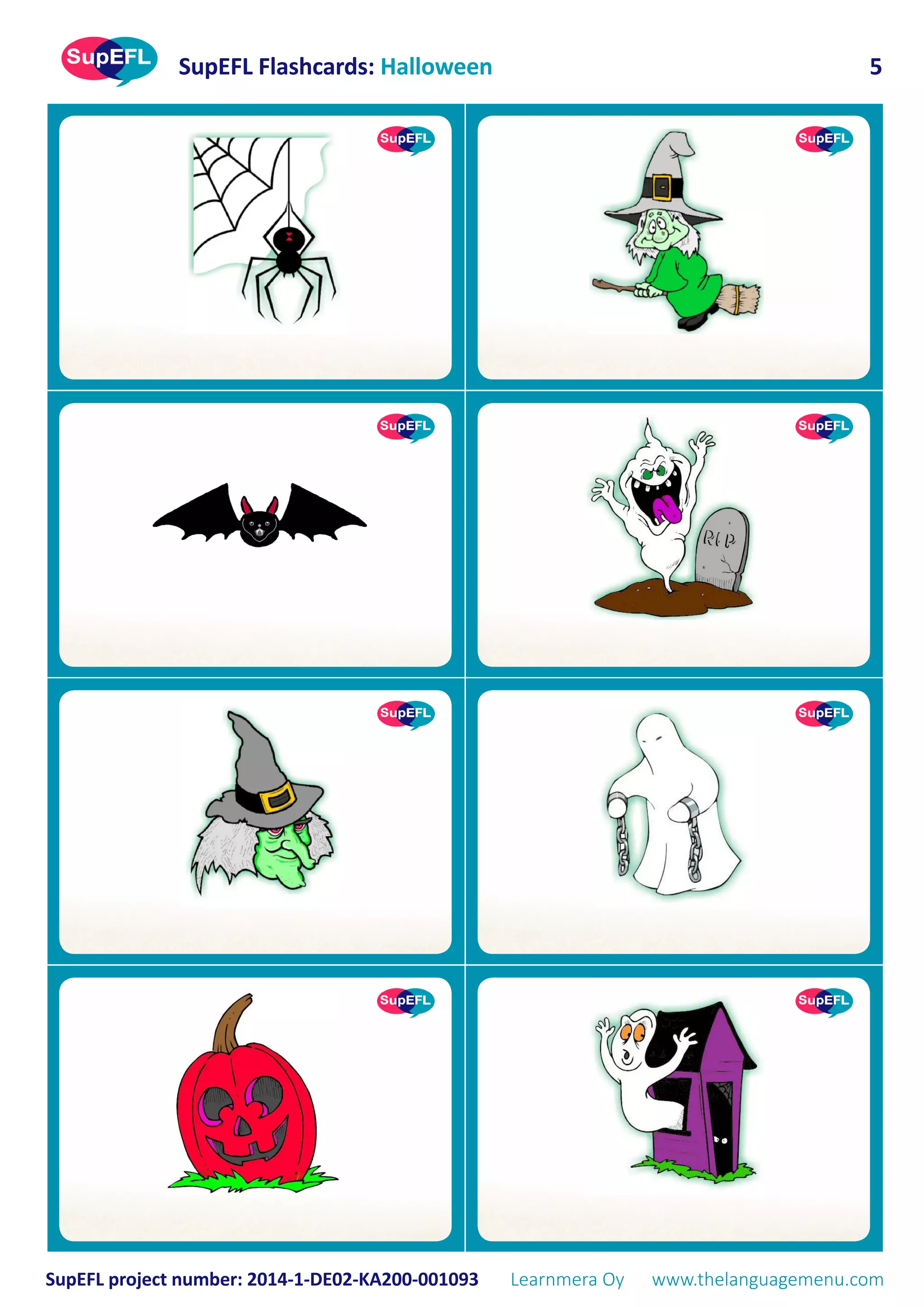 SupEFL flashcards: halloween | PDF