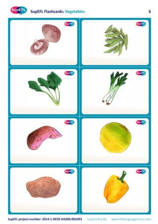 SupEFL flashcards: vegetables | PDF