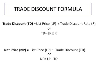 Cash Discount and Trade Discount | PPTX