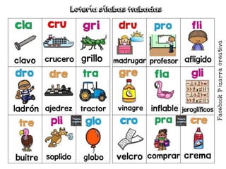 JUEGO D ELA LOTERIA DE LAS SILABAS TRABADAS | PDF