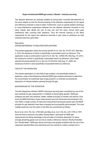 Super miniaturized ndir gas sensor | DOC