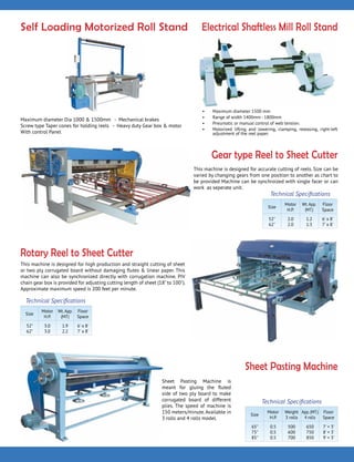 3, 5, 7 Ply Corrugation Board Production Line Manufacturers Exporters ...