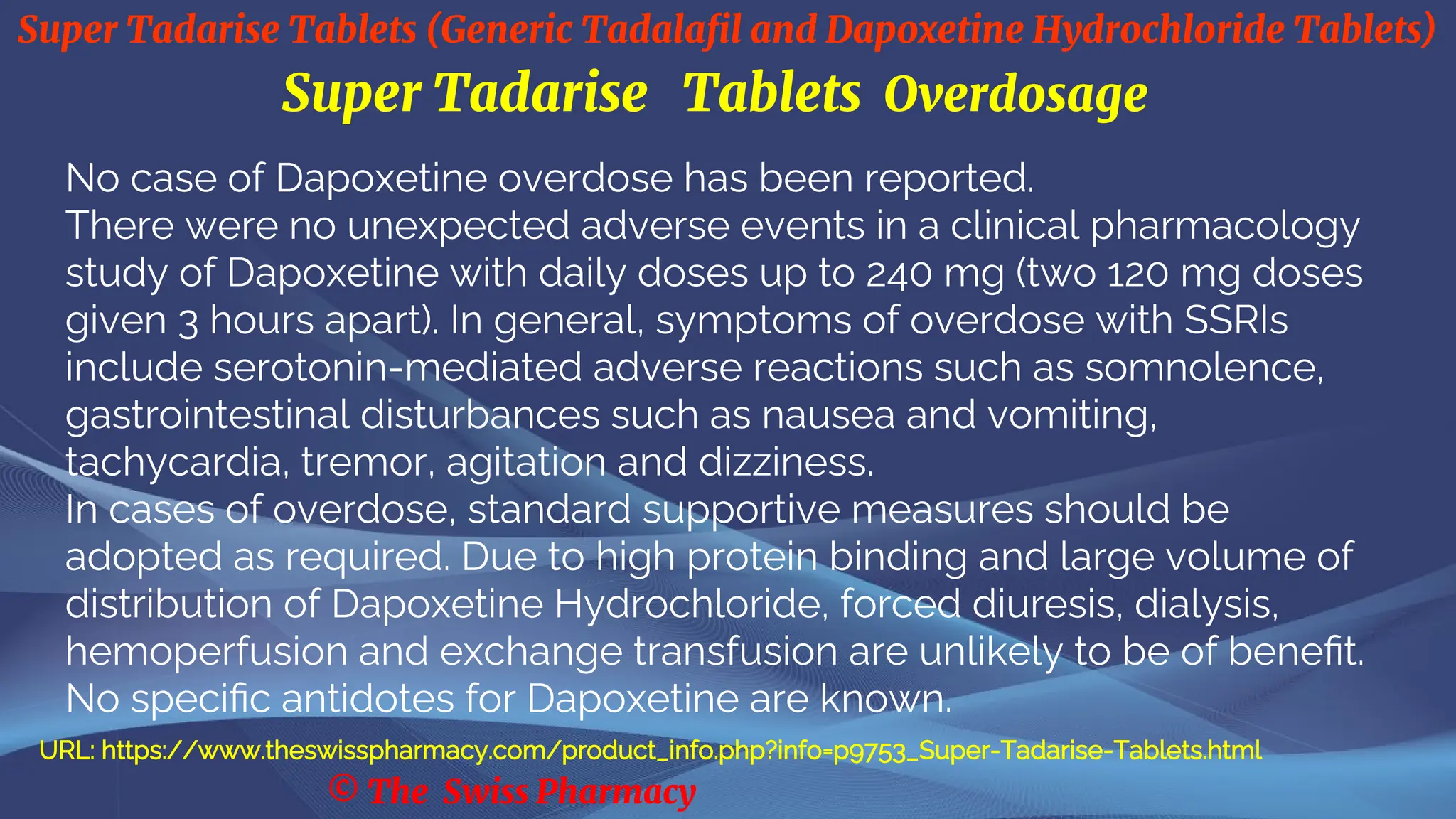 Super Tadarise by Sunrise Remedies (Generic Tadalafil and Dapoxetine ...