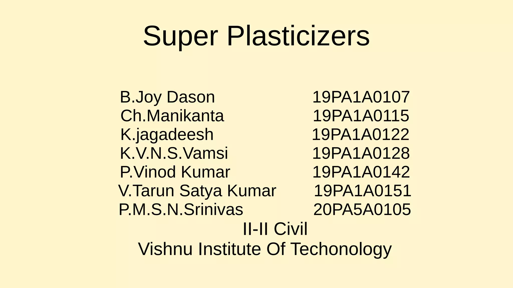 Superplasticizers | PDF