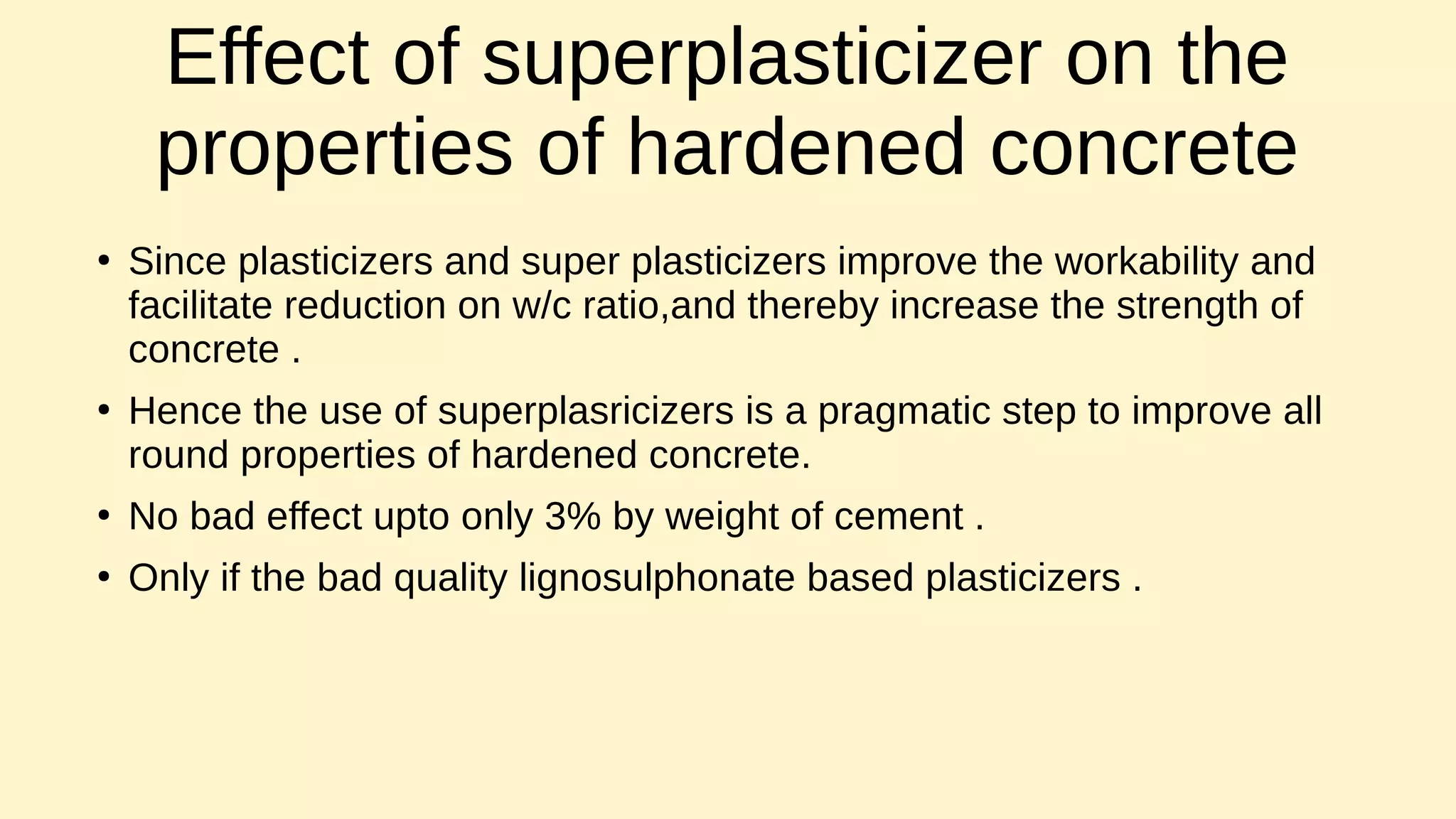 Superplasticizers | PDF