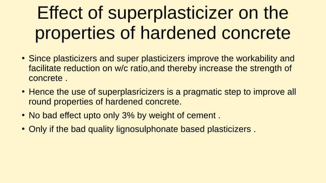 Superplasticizers | PDF | Chemistry | Science