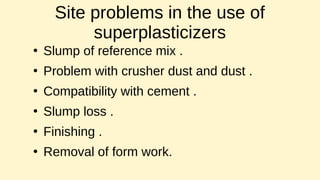 Superplasticizers | PDF