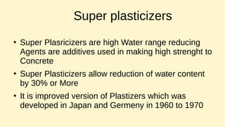 Superplasticizers | PDF
