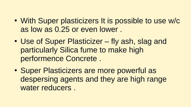 Superplasticizers | PDF | Chemistry | Science