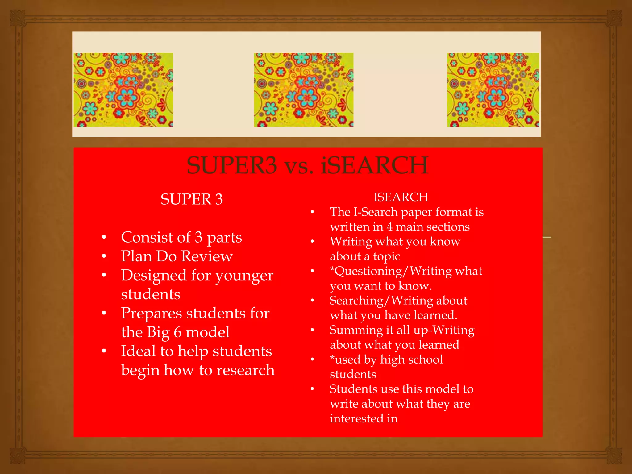 Super 3 presentation by cayla barnes and julie kennedy