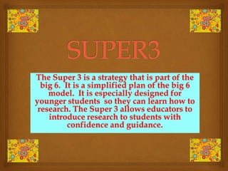 Super 3 presentation by cayla barnes and julie kennedy | PPTX