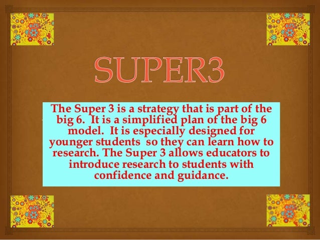 Super 3 presentation by cayla barnes and julie kennedy