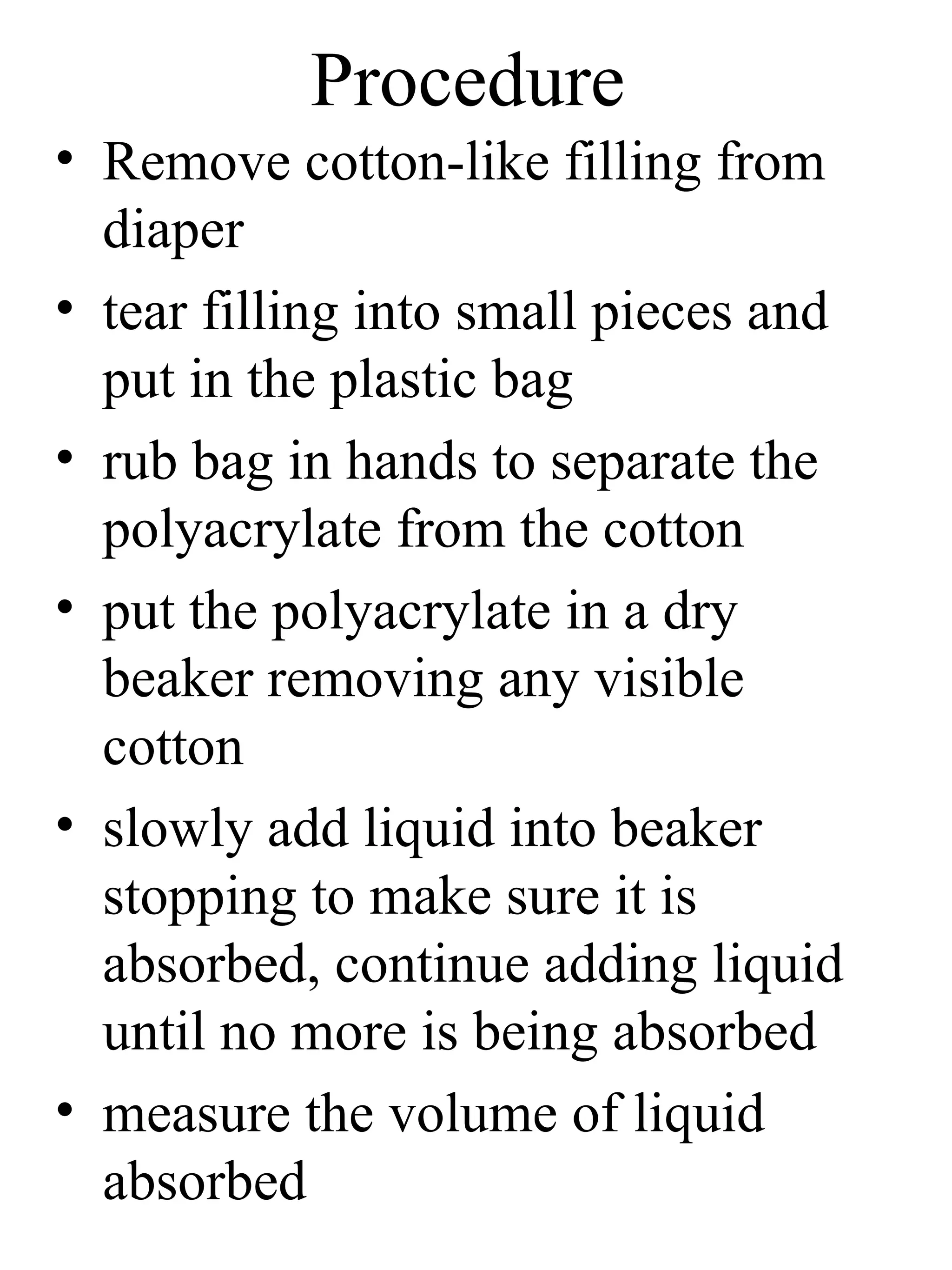 Superabsorbent.ppt polymerization sodium polyacrylate | PPT