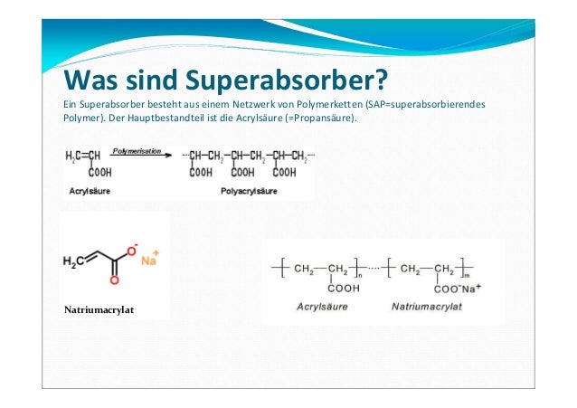 Forest fires, polymers, and the chemistry of nappies