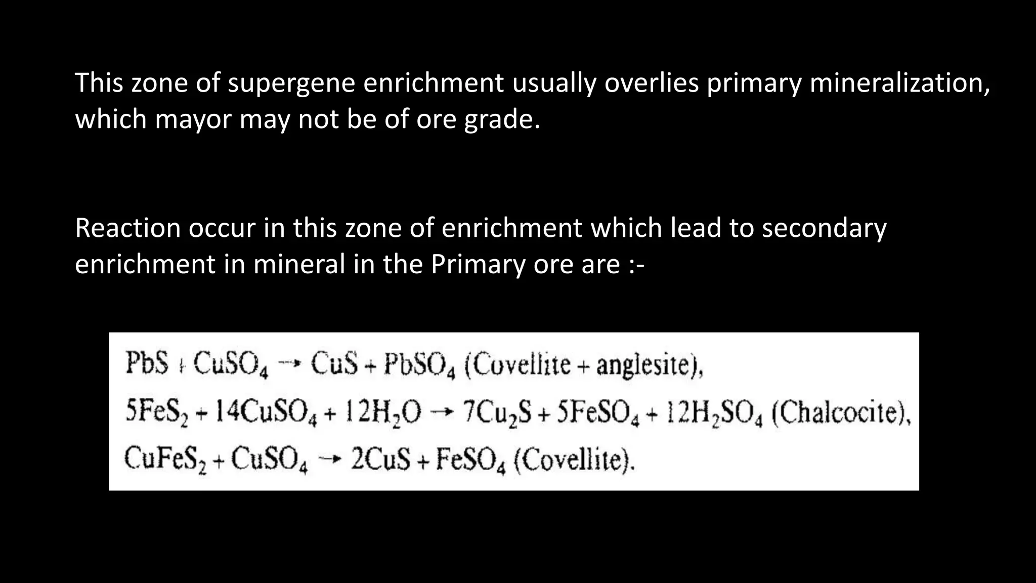 Supergene deposit by rajat | PPTX