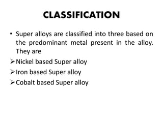 Super alloy | PPTX
