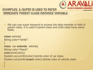 Super and final in java | PPT