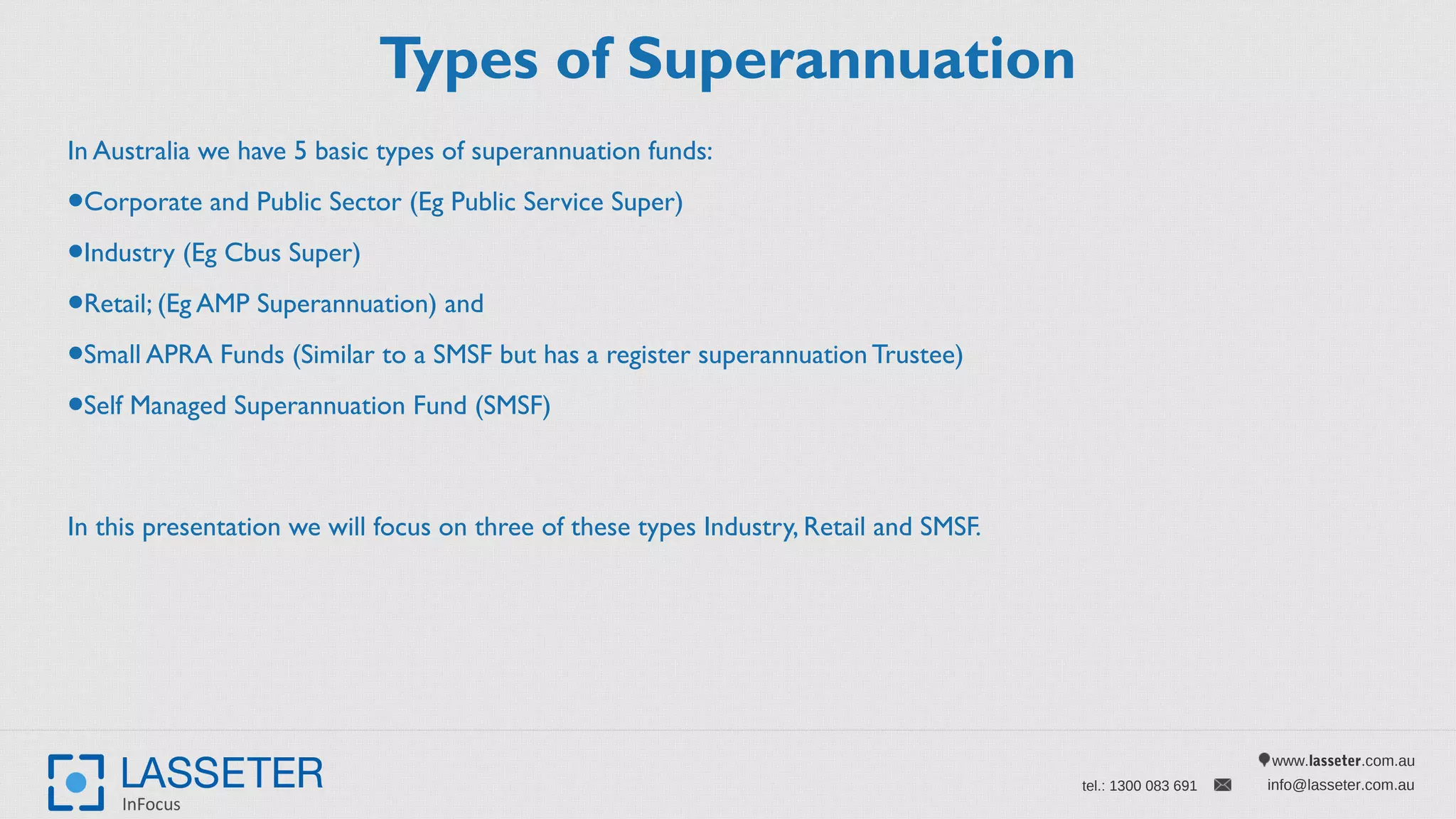 Introduction to Superannuation | PPT