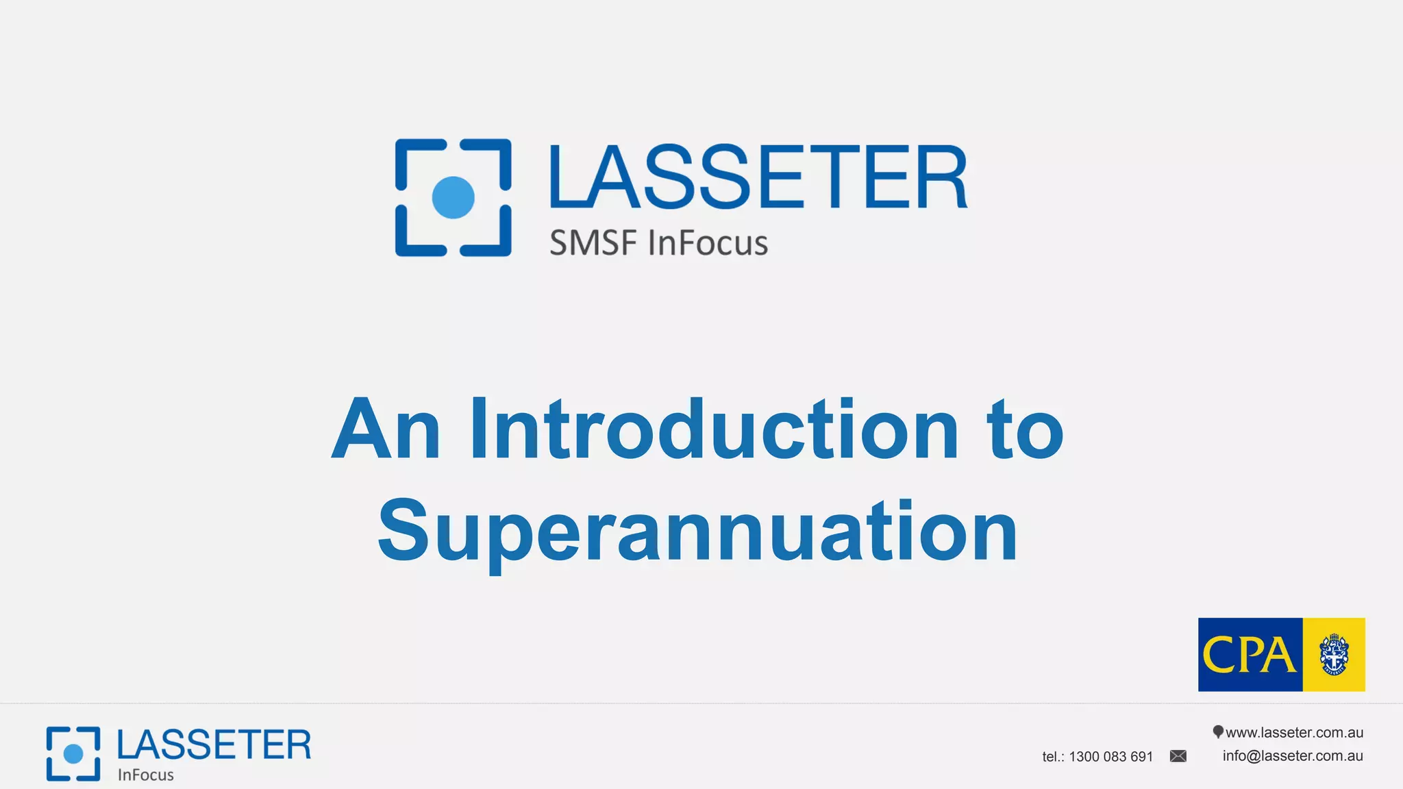 1. Superannuation - Introduction | PPT