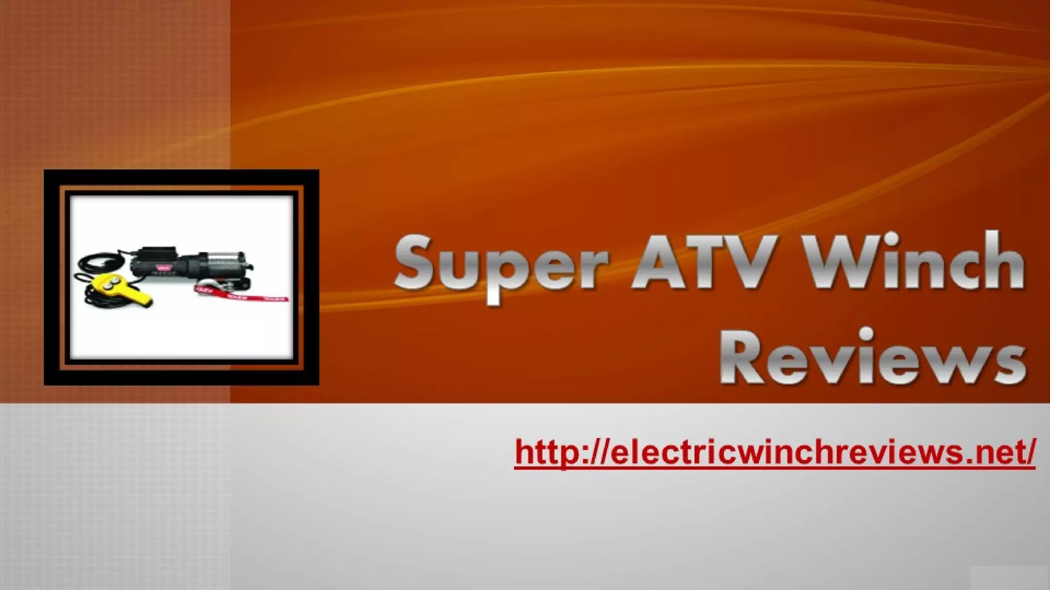Superatv Winch Reviews | PPT