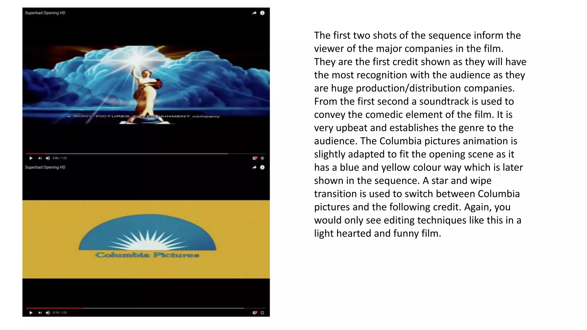 Superbad opening sequence | PPTX