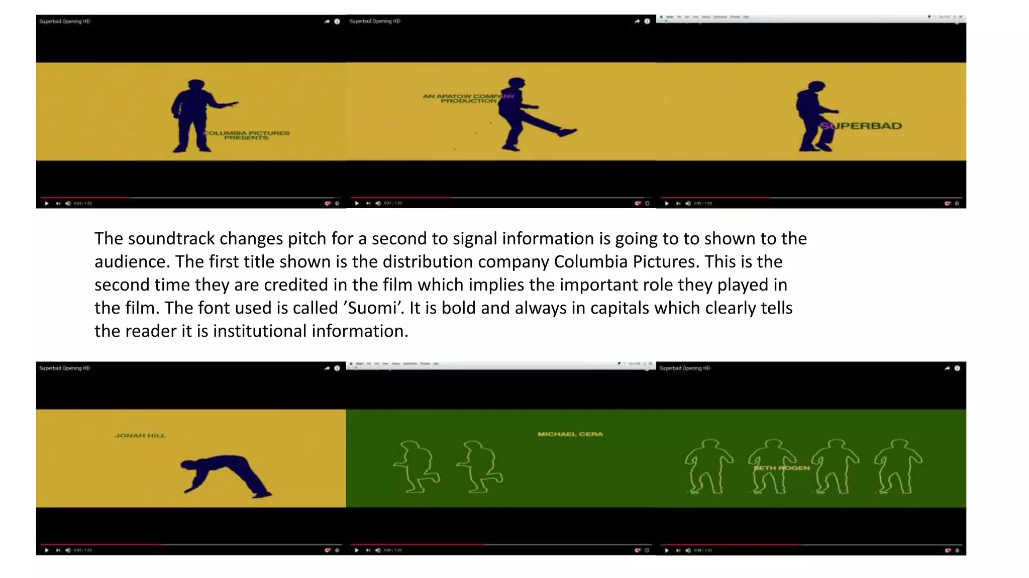 Superbad opening sequence | PPTX