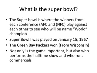 Super bowl | PPT