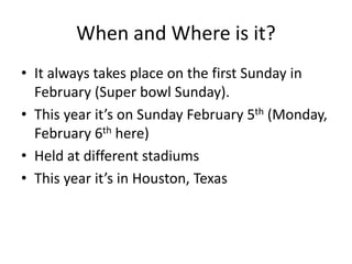 Super bowl | PPT