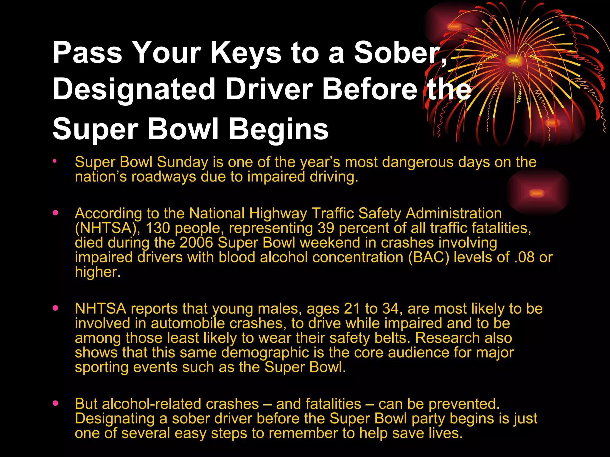 Super bowl safety | PPT