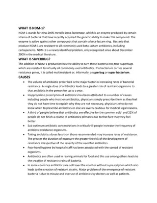 Superbug | DOCX