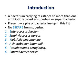 Superbug selection and associated clinical and non clinical | PDF