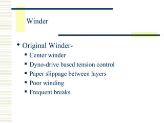 Supercalender Performance Improvement for coating machine | PPT