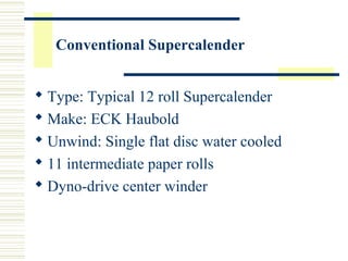 Supercalender Performance Improvement for coating machine | PPT