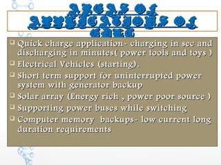 Supercapacitor- | PPT | Chemistry | Science