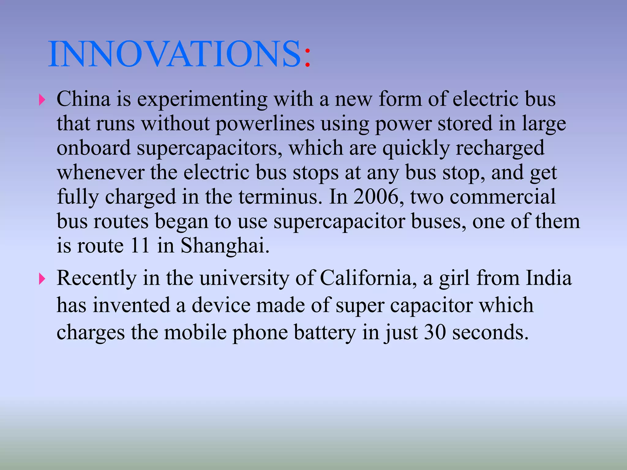 Super capacitors | PPTX