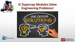 Supercapacitor module applications for customers | PDF | Green Vehicles | Auto Type