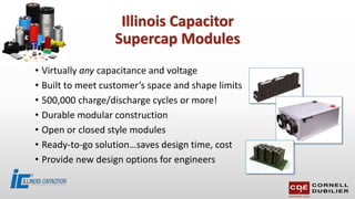 Supercapacitor module applications for customers | PDF | Green Vehicles ...