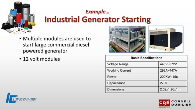 Supercapacitor module applications for customers | PPT