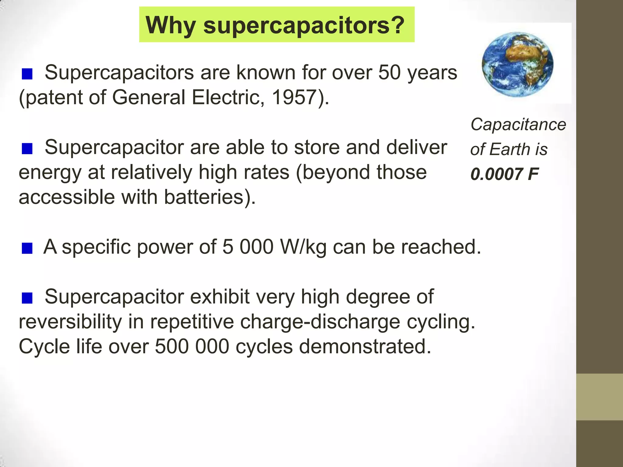 Supercapacitors | PPTX