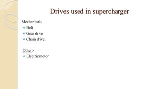 Supercharger in Automobiles | PPTX