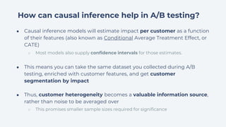 Supercharge your AB testing with automated causal inference - Community ...