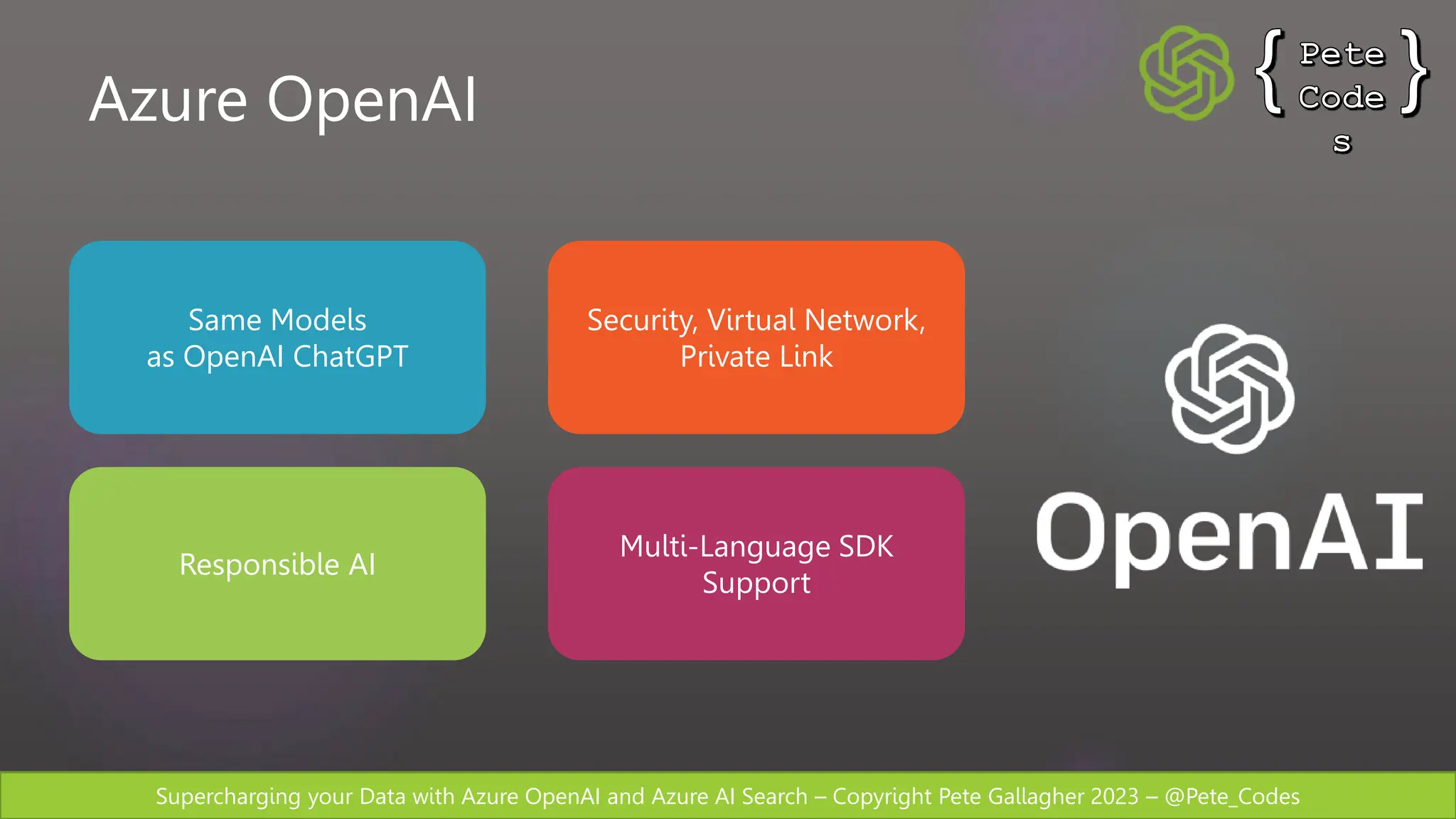 Supercharging your Data with Azure AI Search and Azure OpenAI | PPTX