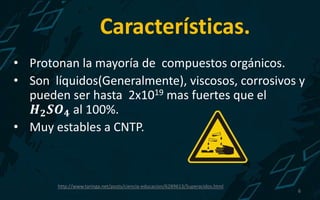 Superácidos. | PPTX
