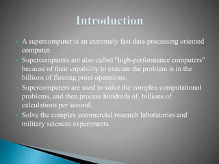 Supercomputer | PPTX