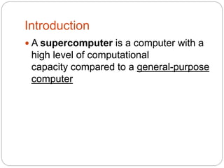 Super computer | PPTX