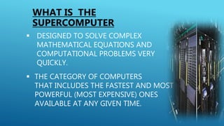 Super computer | PPTX
