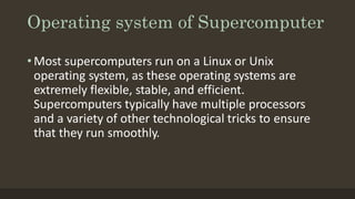 Supercomputer @ manarat university by reza | PPTX