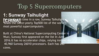 Supercomputer @ manarat university by reza | PPTX