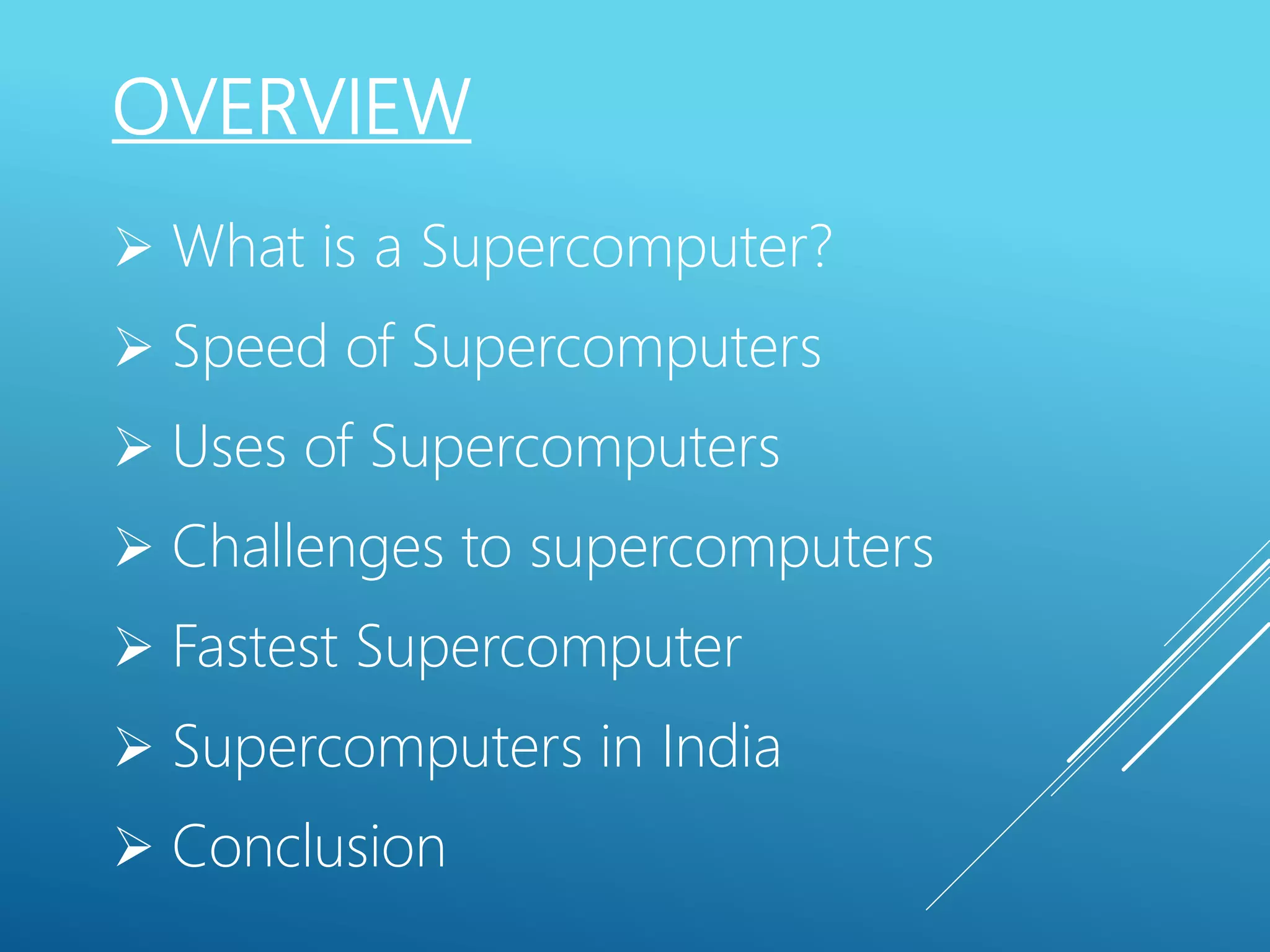 Supercomputers | PPTX