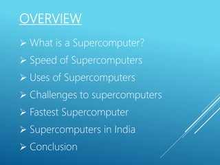Supercomputers | PPTX